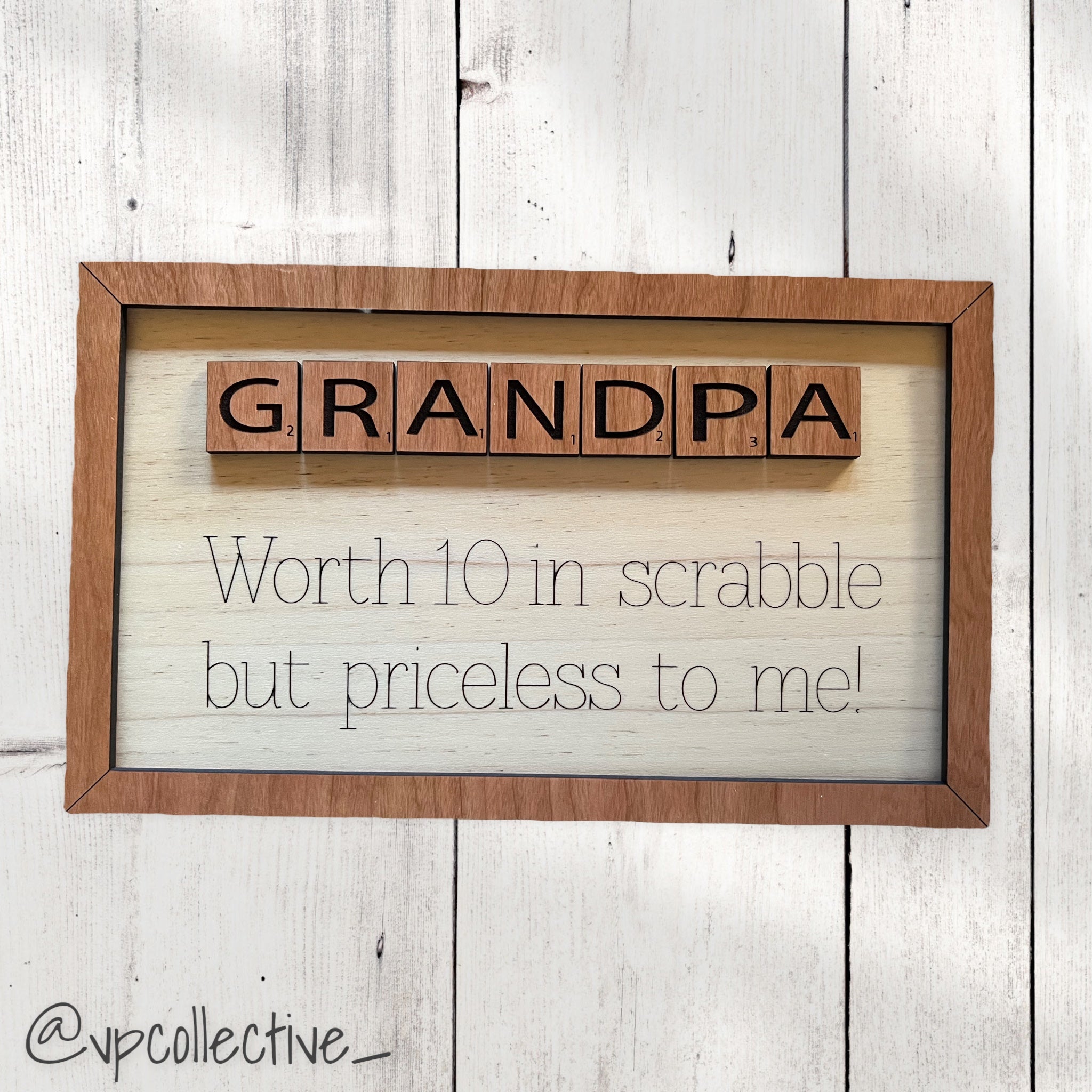 Grandpa Scrabble Sign – The VP Collective
